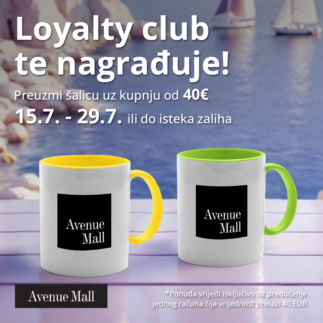 Avenue Mall Zagreb - Preuzmi šarenu i praktičnu šalicu uz kupnju od 40