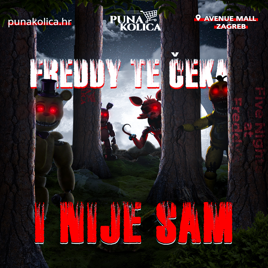 Avenue Mall Zagreb - FNAF u Puna Kolica